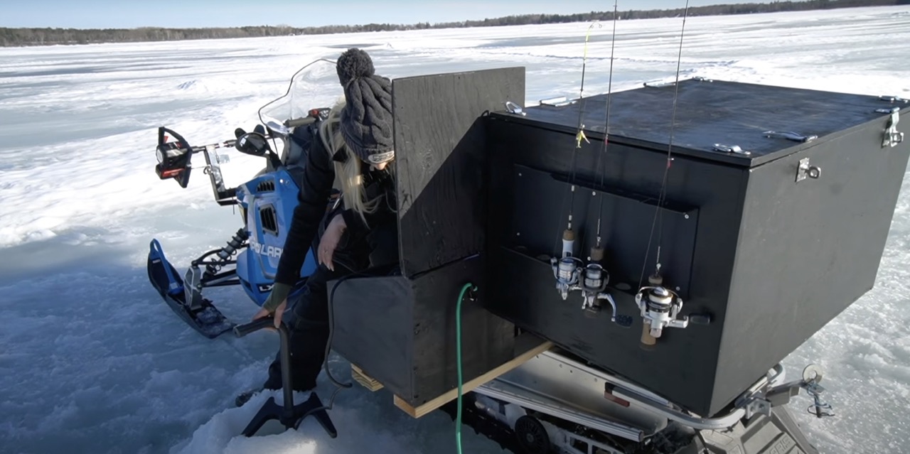 My DIY Snowmobile Ice Fishing Setup: Prices & Breakdown - Virtual Angling