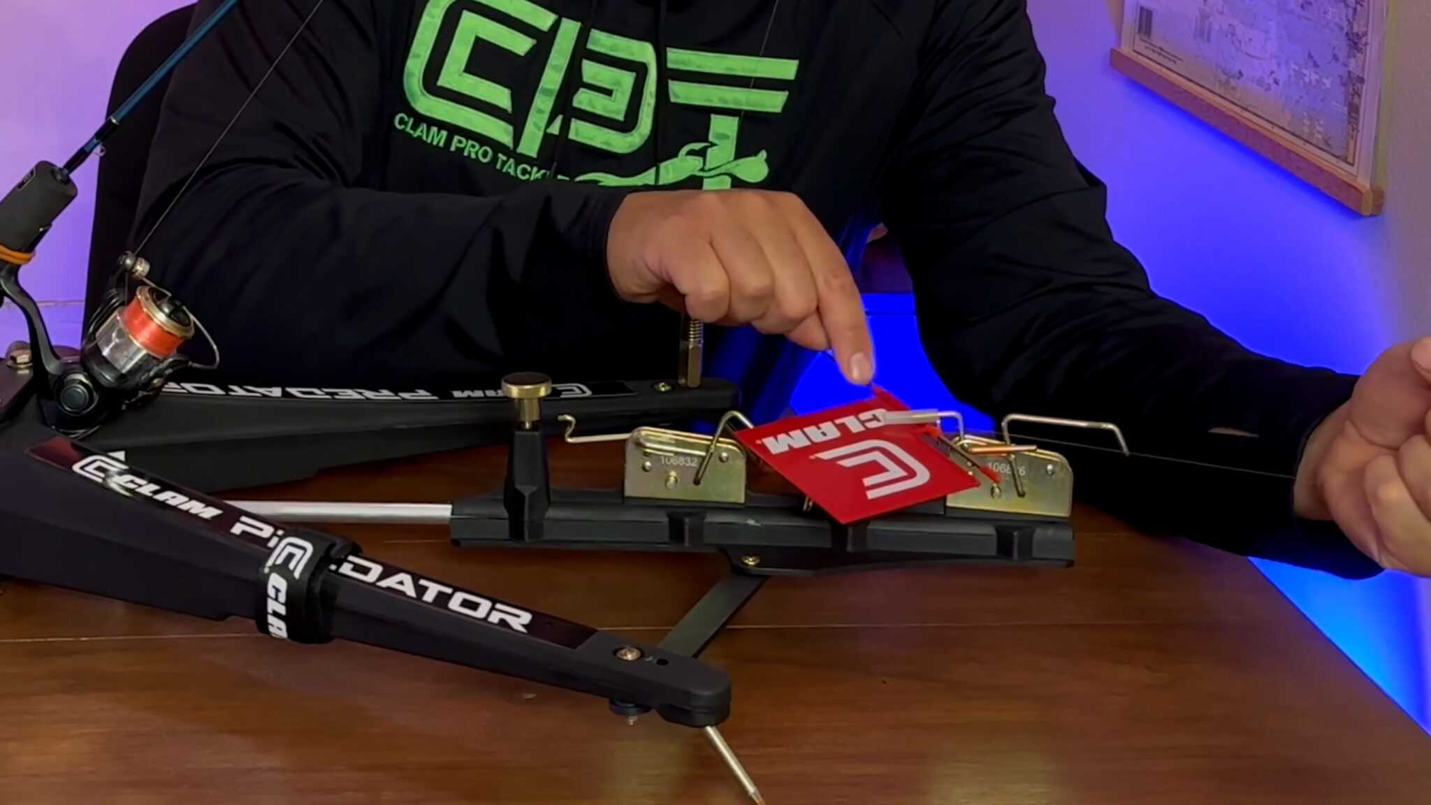 How It Works: The New Clam Predator Tip Up (Flag-Only Setting ...